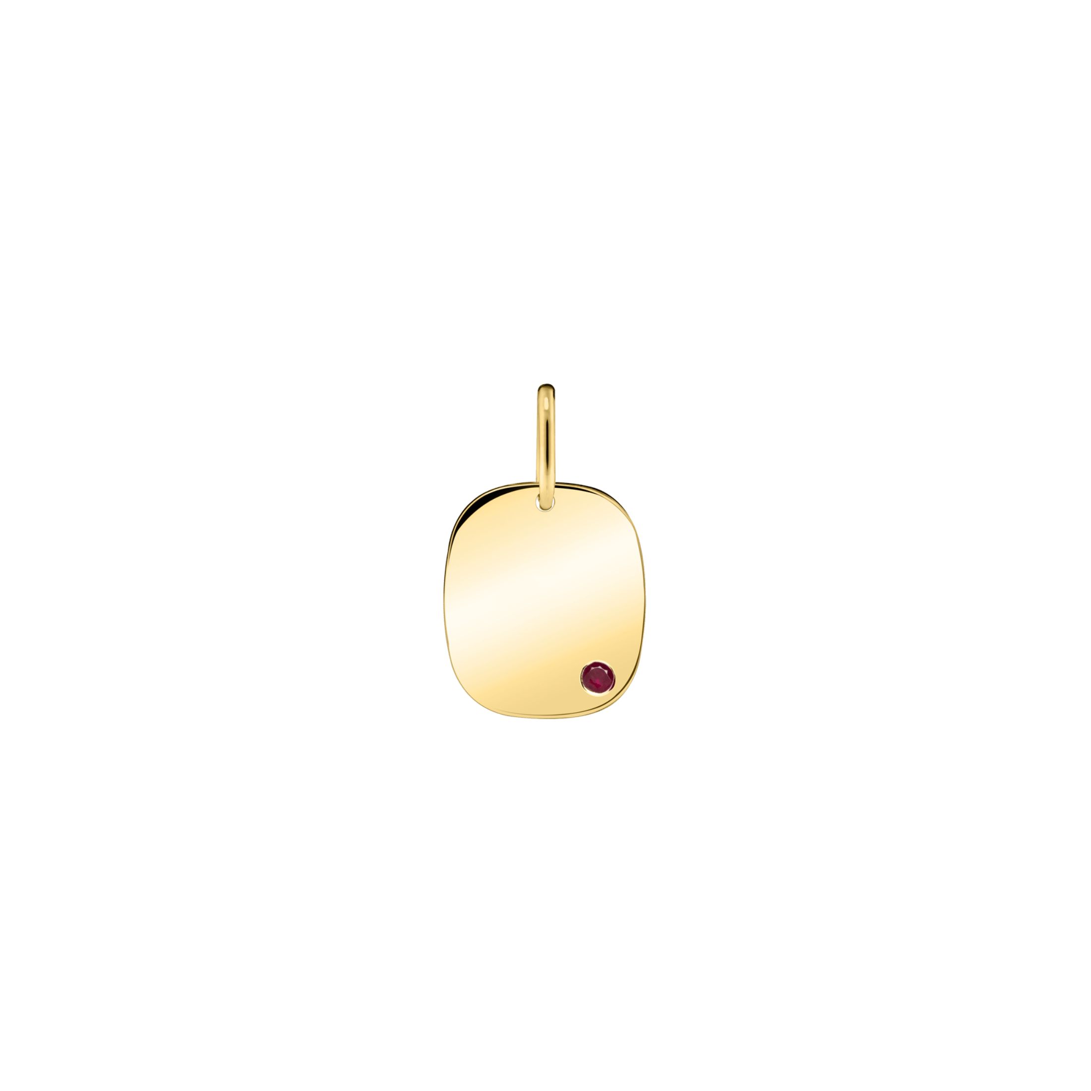 Colette Coussin Yellow Gold and Ruby Medal Lepage