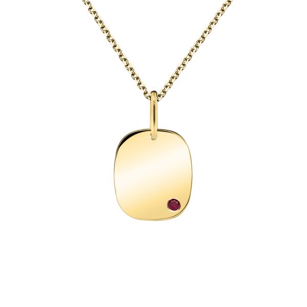 Colette Coussin Yellow Gold and Ruby Medal Lepage