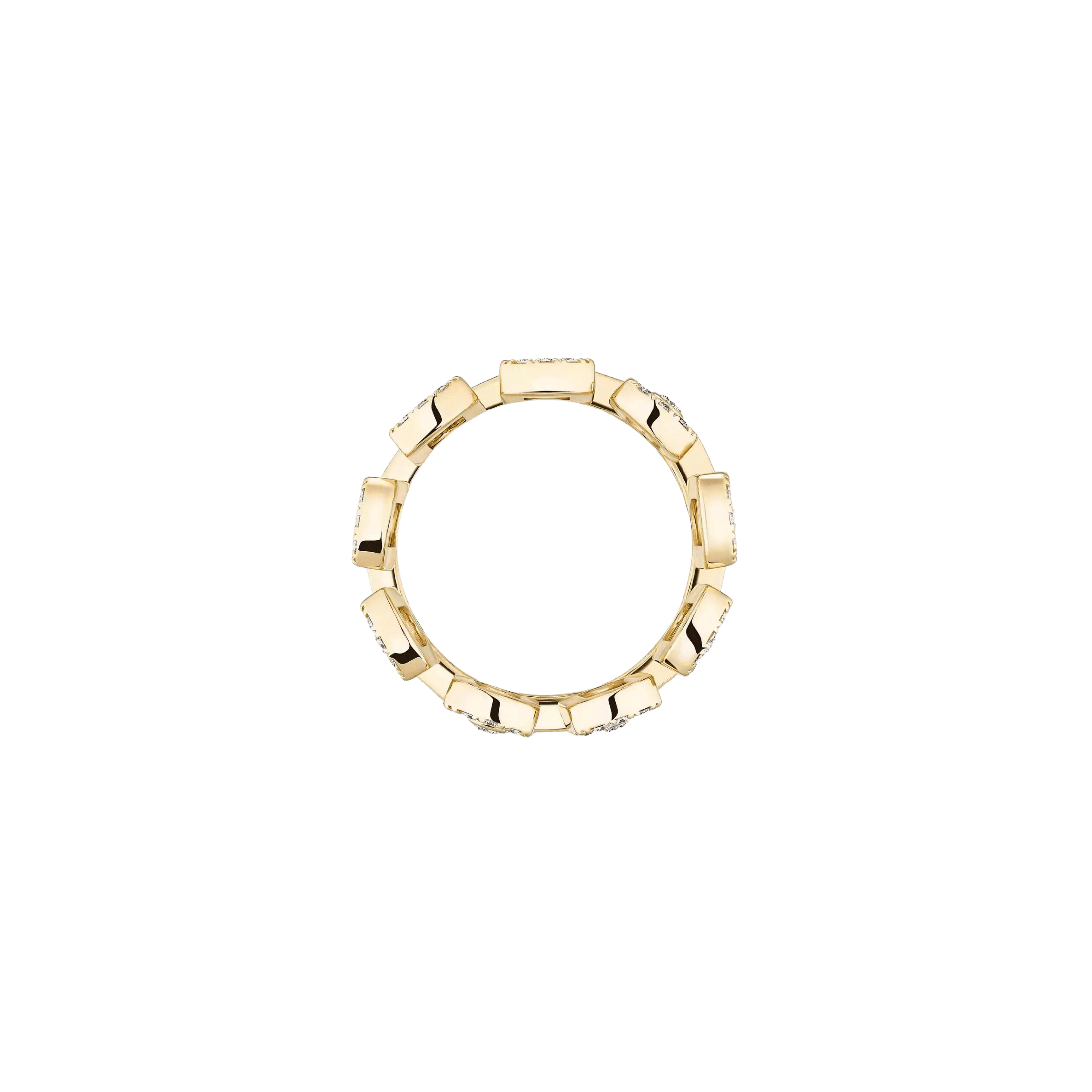 Messika Move Iconica Pavée ring in yellow gold and diamonds - Lepage