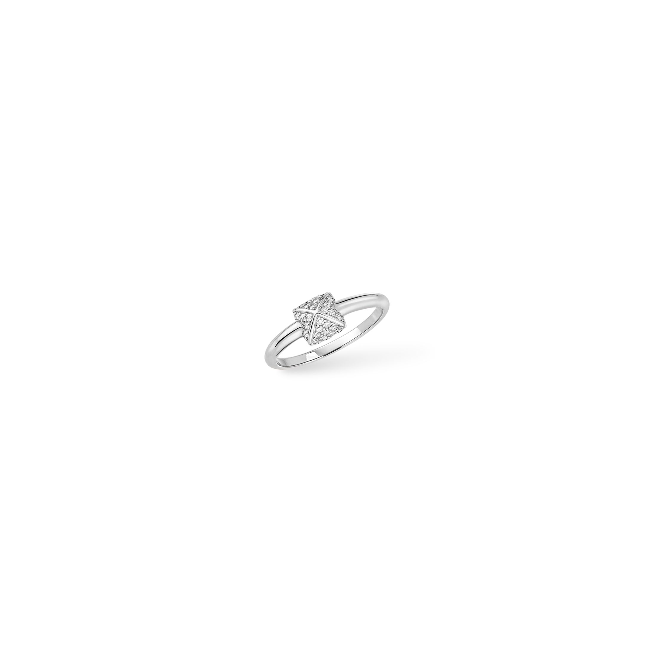 Bague Korloff Korlove petit modèle 1 cœur en or blanc et diamants | LEPAGE