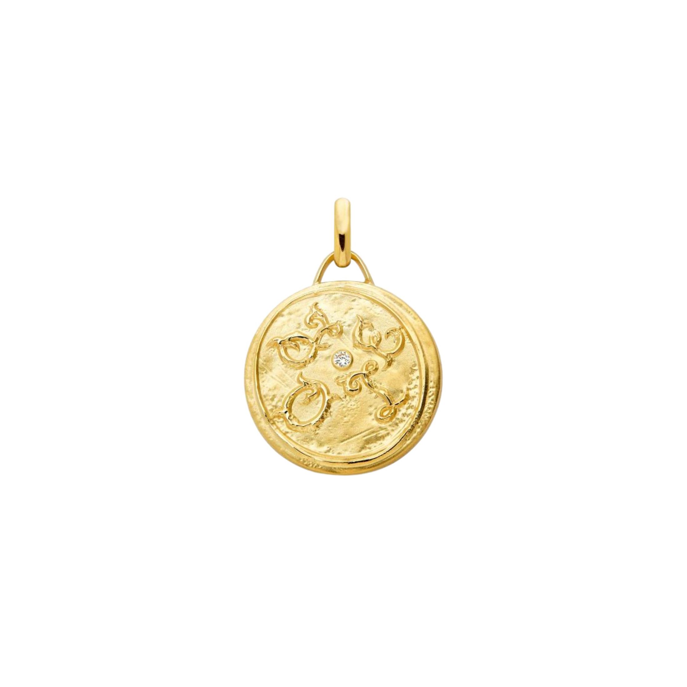 Arthus Bertrand Joy medal in yellow gold and diamonds - Lepage