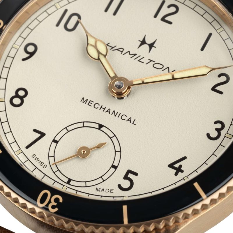 Hamilton Khaki Pilot Pioneer mechanical watch in bronze and titanium ...