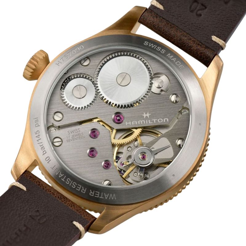 Hamilton Khaki Pilot Pioneer mechanical watch in bronze and titanium ...