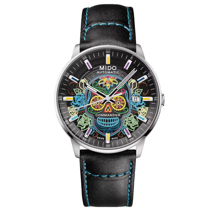 Mido Commander Gradient Automatic Watch with black dial, steel bracelet ...