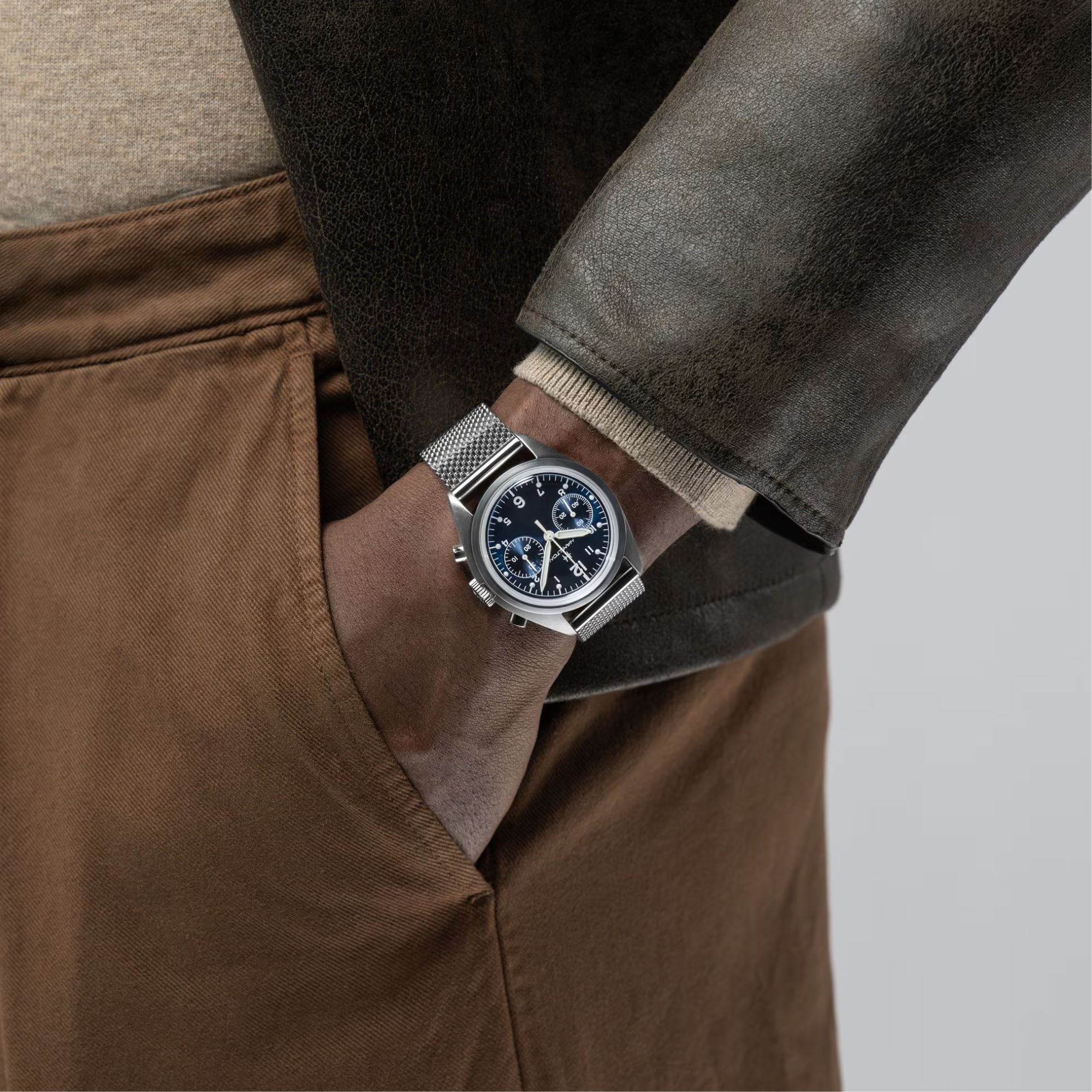 Hamilton Khaki Pilot Pioneer mechanical watch in bronze and titanium ...