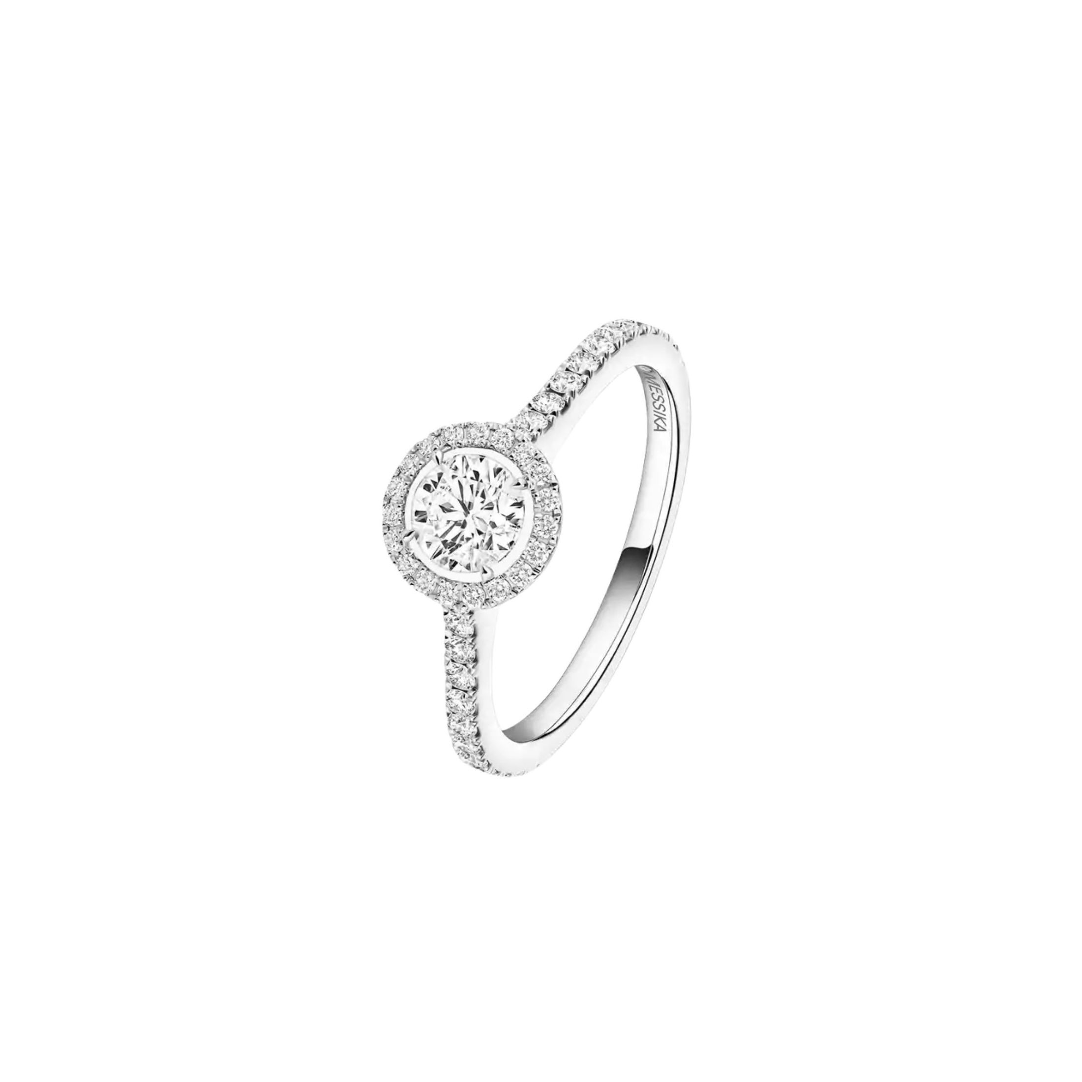 Bague Messika Joy en or blanc et diamant rond 0,40 carat - Lepage